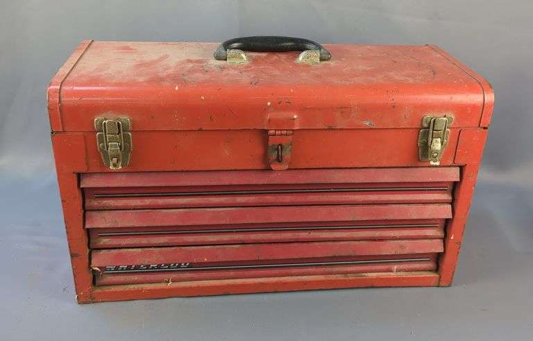 Waterloo 3 Drawer Portable Tool Box, 12" x 20.5" x 8.5", Contents ...