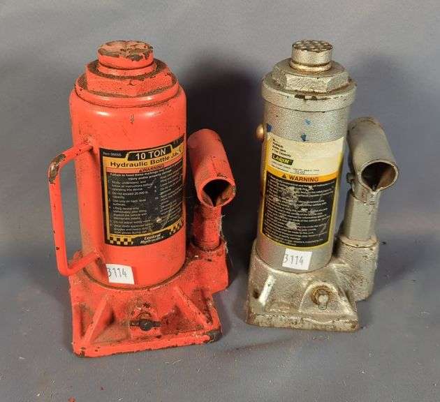 Central Hydraulics 10 Ton Hydraulic Bottle Jack And Larin 4 Ton Hydraulic Bottle Jack - Mayo ...