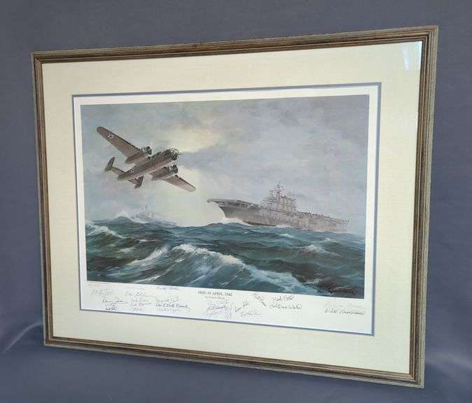 Robert Moak "0820 18 April 1942" Framed Print Of The Doolittle Tokyo ...