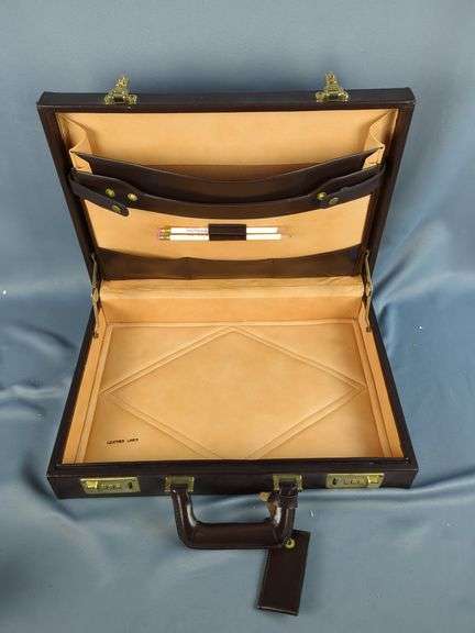 Samsonite Hard Sided Locking Brief Case, No Keys And Franzen Leather ...