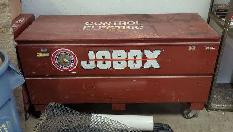 Jobox Locking Job Box, Includes Key, Model 655990R4, 33" x 60" x 24 ...
