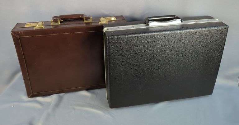 Samsonite Hard Sided Locking Brief Case, No Keys And Franzen Leather ...