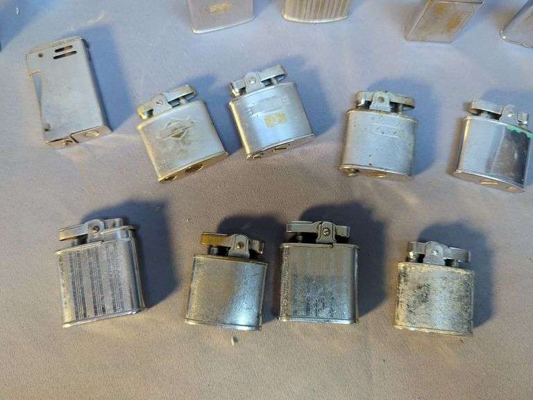 Butane Lighter Collection Including Thorens, Ronson, Omscolite, And ...