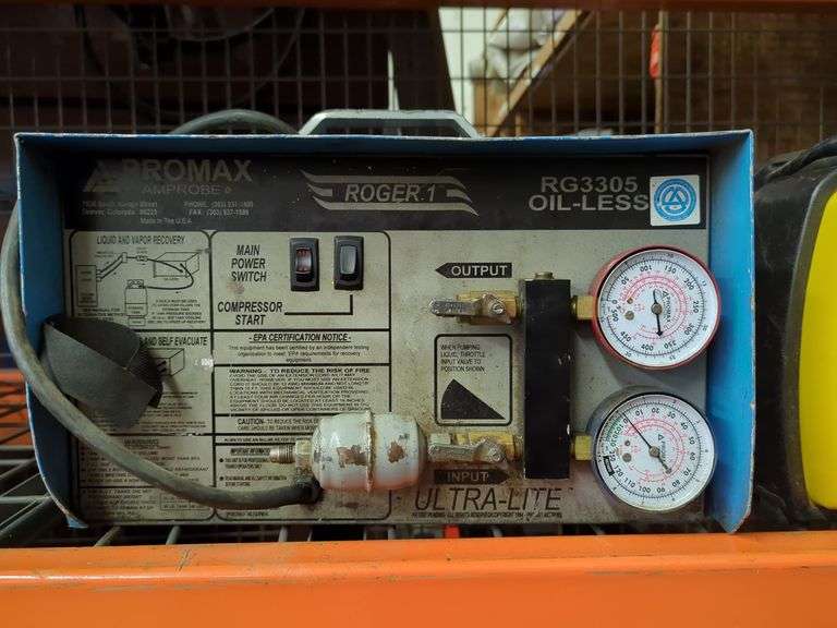 ProMar Amprobe Roger 1 Oil-less Recovery Unit, Model RG3305 - Mayo ...