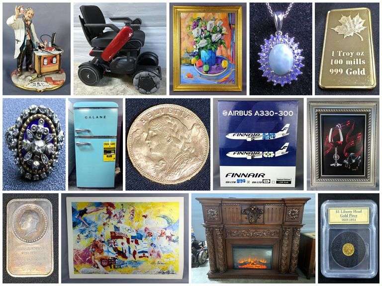 Rare And Refined Coins, Art, Jewelry And Collectibles Auction - Mayo ...