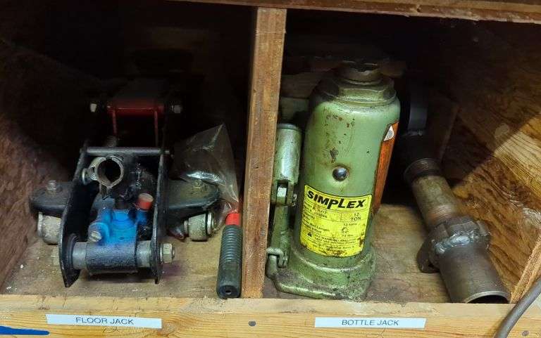 Simplex Bottle Jack 12 Ton, Support Bracket And Floor Jack, Unknown ...