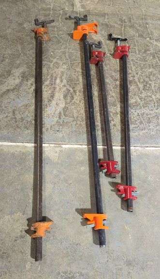 Parallel Pipe Clamps, Qty 4, Lengths Range 26" - 45" - Mayo Auction ...