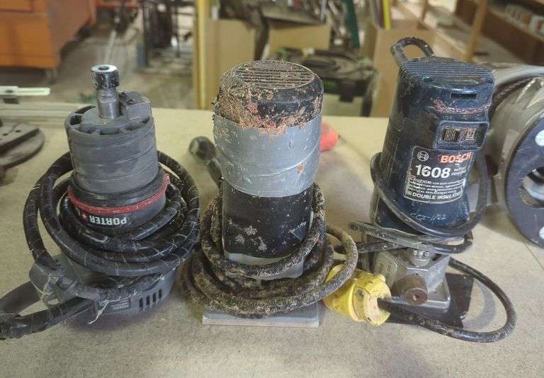 Porter Cable Trim Router, Model PCE6435, Bosch Router, Model 1608, And ...