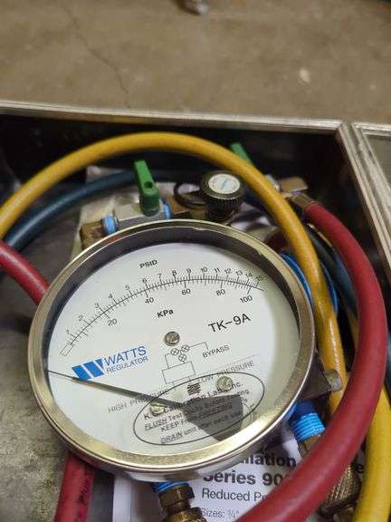 Watts Regulator Back Flow Preventer Test Kit, Model TK-9A, With Hard ...