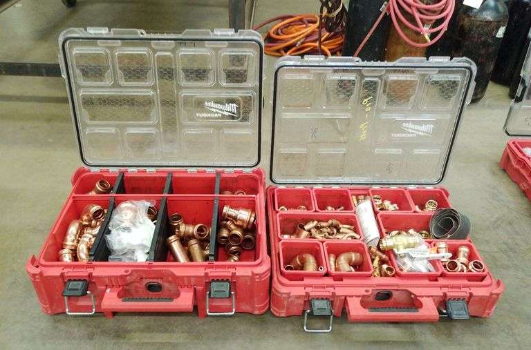 Copper Fittings, Various Sizes, Including Pro Press Elbows, Tees And ...