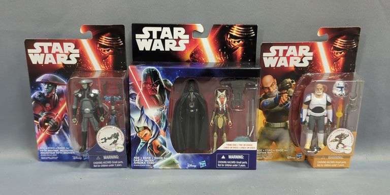 Hasbro Star Wars Figures Including Darth Vader, Ahsoka Tano, Captain ...