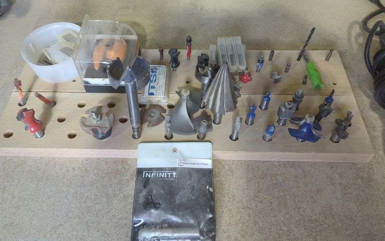 Bits, Approx Qty 60, Various Styles And Sizes, On Custom Bit Holders ...