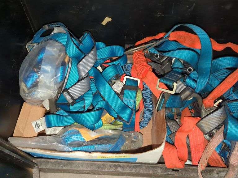 Safety Harness Straps, Tie-Downs, And More, Contents Of Bottom Of ...