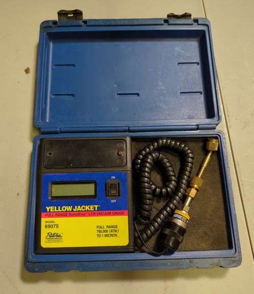 Ritchie Yellow Jacket Full Range SuperEvac LCD Vacuum Gauge, Model ...