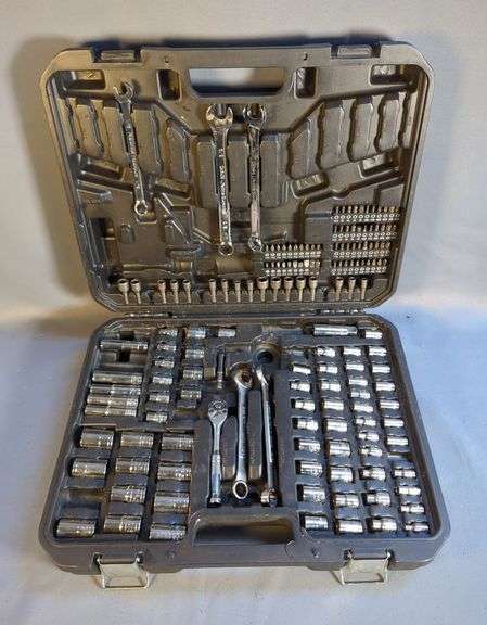 Power Torque Tool Set Including Sockets, Combination Wrenches, Bits And ...