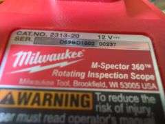Milwaukee Tool M-Spector 360 Rotating Inspection Scope, Model 2313-20 ...