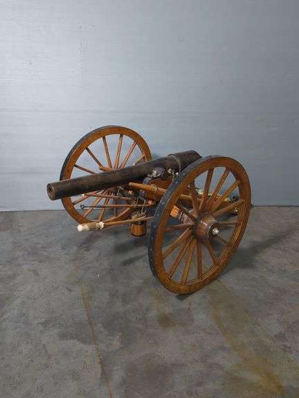 Fireable Black Powder Scale Model Of Parrott Rifle Cannon, Marked 'JAB ...