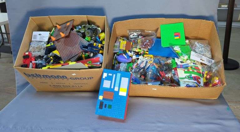 Make-It Blocks, Children's Snap Together Blocks, Contents Of Two Boxes ...