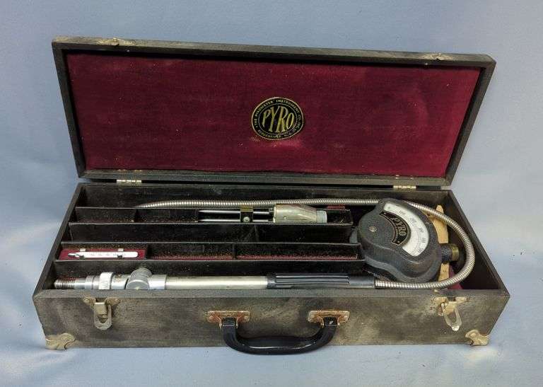 Pyro Instrument Co. Pyrometer in Original Box - Mayo Auction & Realty