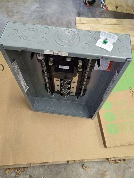 Square D Homeline Circuit Breaker Load Center with Wiring and Conduit ...