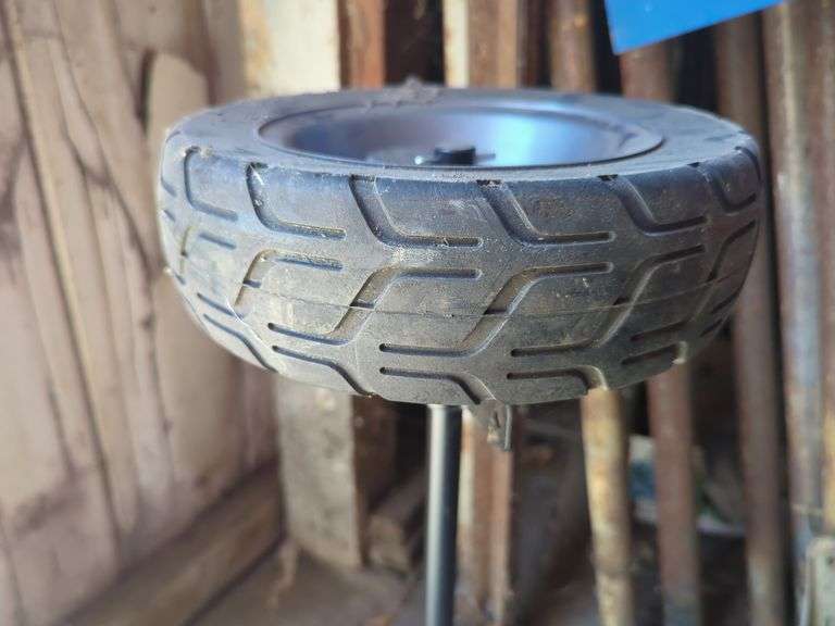 Repurposed Tire Side Table - Mayo Auction & Realty