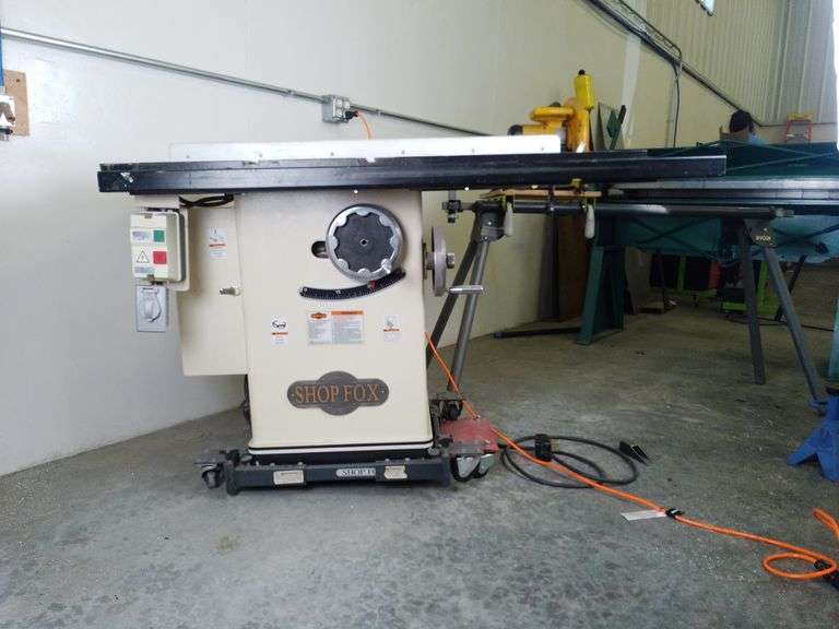 Shop Fox Table Saw, Model W1711 - Mayo Auction & Realty