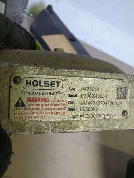 Vehicle Parts Including Holset Turbocharger Piece, ABS Module And More ...