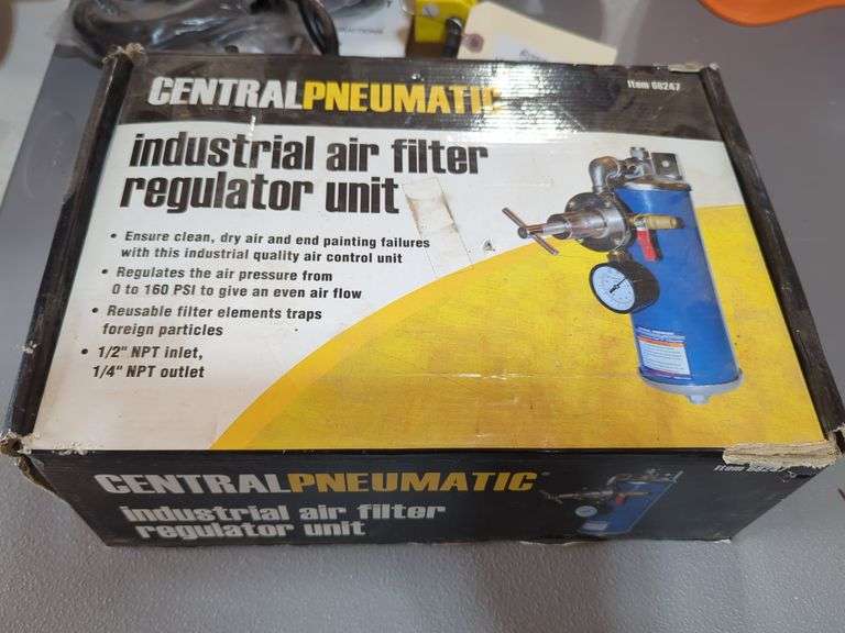 Central Pneumatic Industrial Air Filter Regulator Unit - Mayo Auction ...