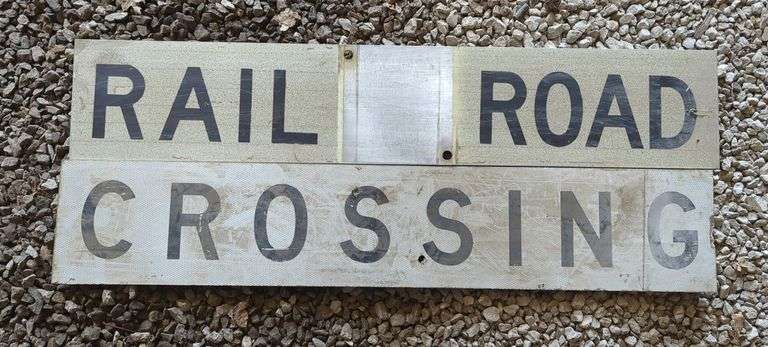 Metal Railroad Crossing Sign - Mayo Auction & Realty