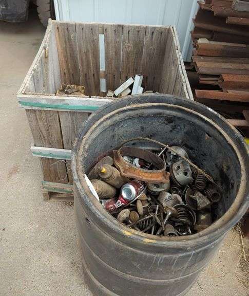 Scrap Metal, Contents Of Barrel And Crate -Inventory - Mayo Auction ...