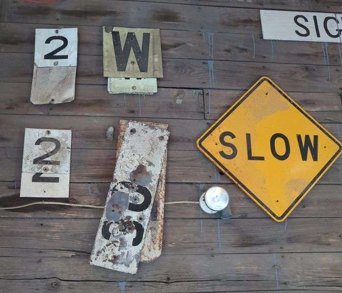 Metal Sign Assortment - Mayo Auction & Realty