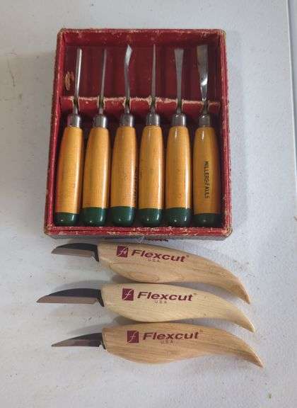Millers Falls & Flexcut Wood Carving Tools - Mayo Auction & Realty