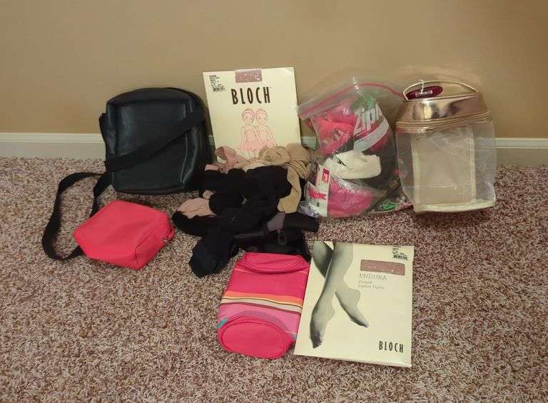 Ballet Dancing Items Including Tights, Shoes, and Bags - Mayo Auction ...