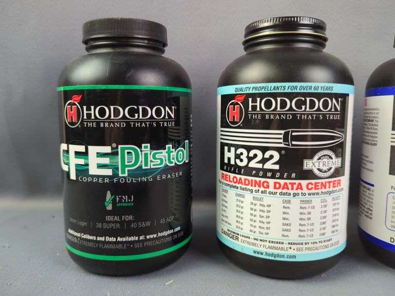 Hodgdon And Winchester Reloading Powder, Includes CFE Pistol, H322 ...