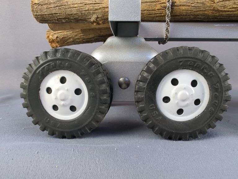 Refinished Tonka Pressed Metal Logging Truck with Timber Load - Mayo ...