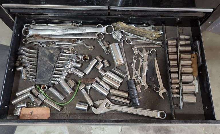 Socket and Wrench Assortment, Contents Of Drawer - Mayo Auction & Realty