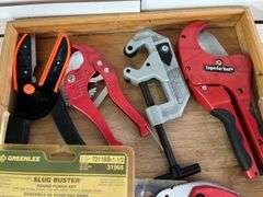 PVC cutters, GreenLee slug buster, tubing cutter - Curran Miller ...