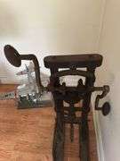 Antique hand crank boring machine - Curran Miller Auction & Realty, Inc.