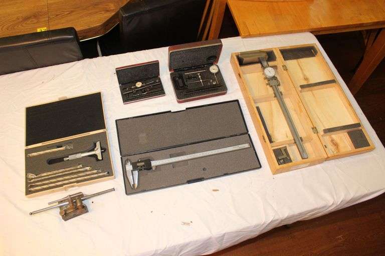 (2) Machining Calipers, Indicator Parts, and Depth Mic - Barr Realty ...