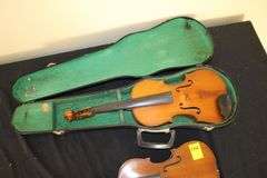 (2) Antonius Stradivarius Cremonensis Violins and Hard Shell Case - Barr Realty & Auction ...
