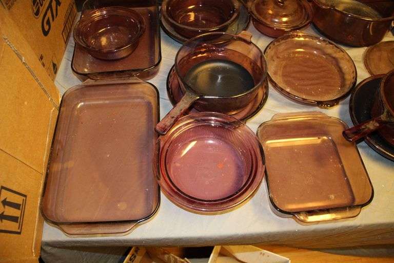 Corningware Baking Dishes, Carlisle Plates, Pyrex Purple Baking Dishes ...