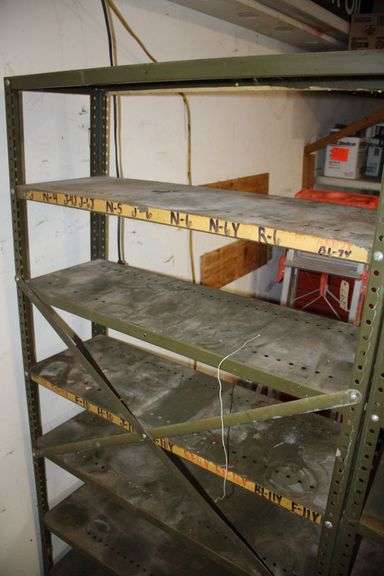 2 Section Metal Shelf - Barr Realty & Auction Company, Inc.