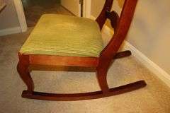 Cushioned Sewing Rocking Chair - Barr Realty & Auction Company, Inc.