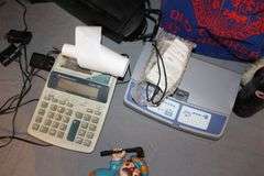 Golf Figurine, Ash Trays, Texas Instruments Adding Machine, Glass Coke ...