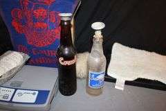 Golf Figurine, Ash Trays, Texas Instruments Adding Machine, Glass Coke ...