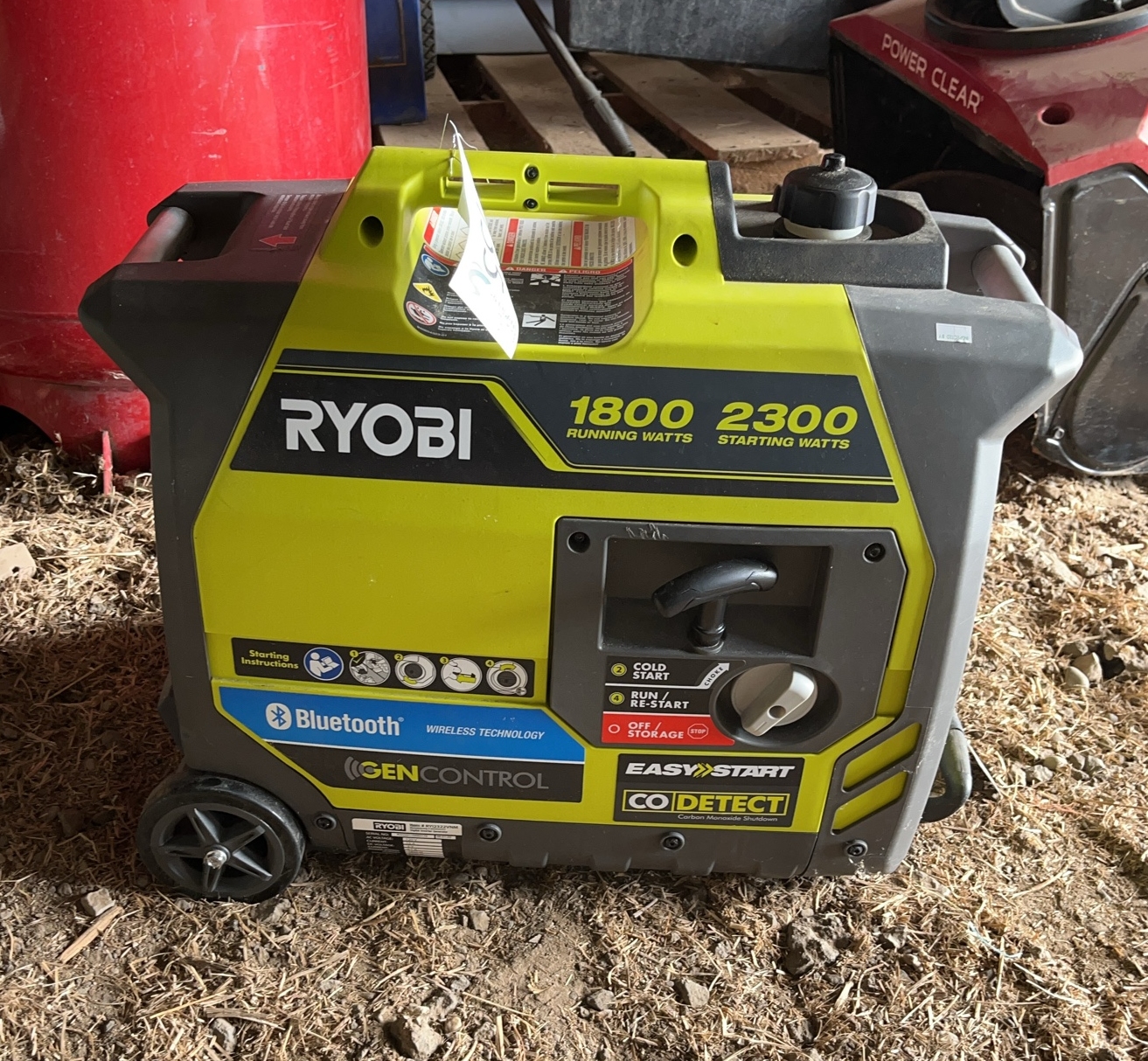 Ryobi 2300 watt generator, bldg:green