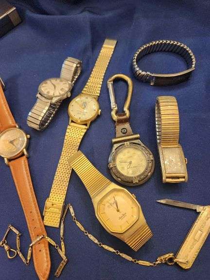 Lot of Mens Watches - Vintage and Modern - Teamster Watch - Fob and ...