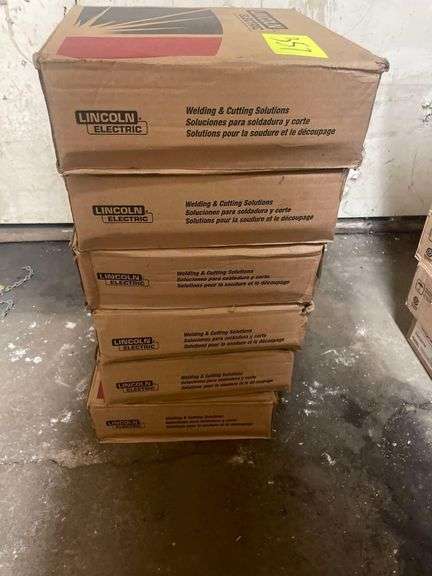6 Boxes of Lincoln Electric LA-100 (.035) Wire Spools - Hostetter ...