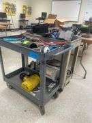 2 Plastic Carts with Various Electrical Components - Hostetter Auctioneers