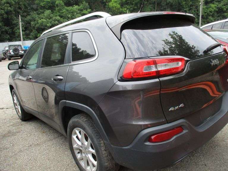 GRAY, 2015, JEEP CHEROKEE, 1C4PJMCB4FW559735, KEY/RUNS ,LKM 116,125 ...